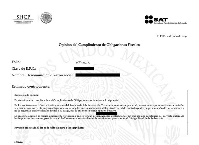 Paso a paso: Descarga la opinión de cumplimiento del SAT o carta 32-D