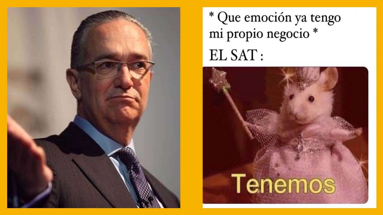 Salinas Pliego le pega al SAT con memes