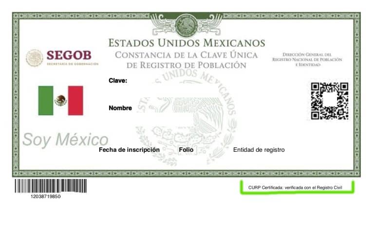 Con este dato sabrás si tu CURP está certificada
